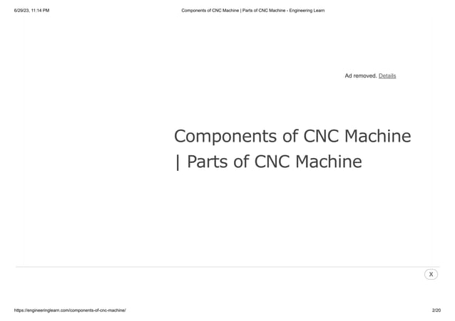 Components of CNC Machine _ Parts of CNC Machine - Engineering Learn.pdf | Operating Systems ...