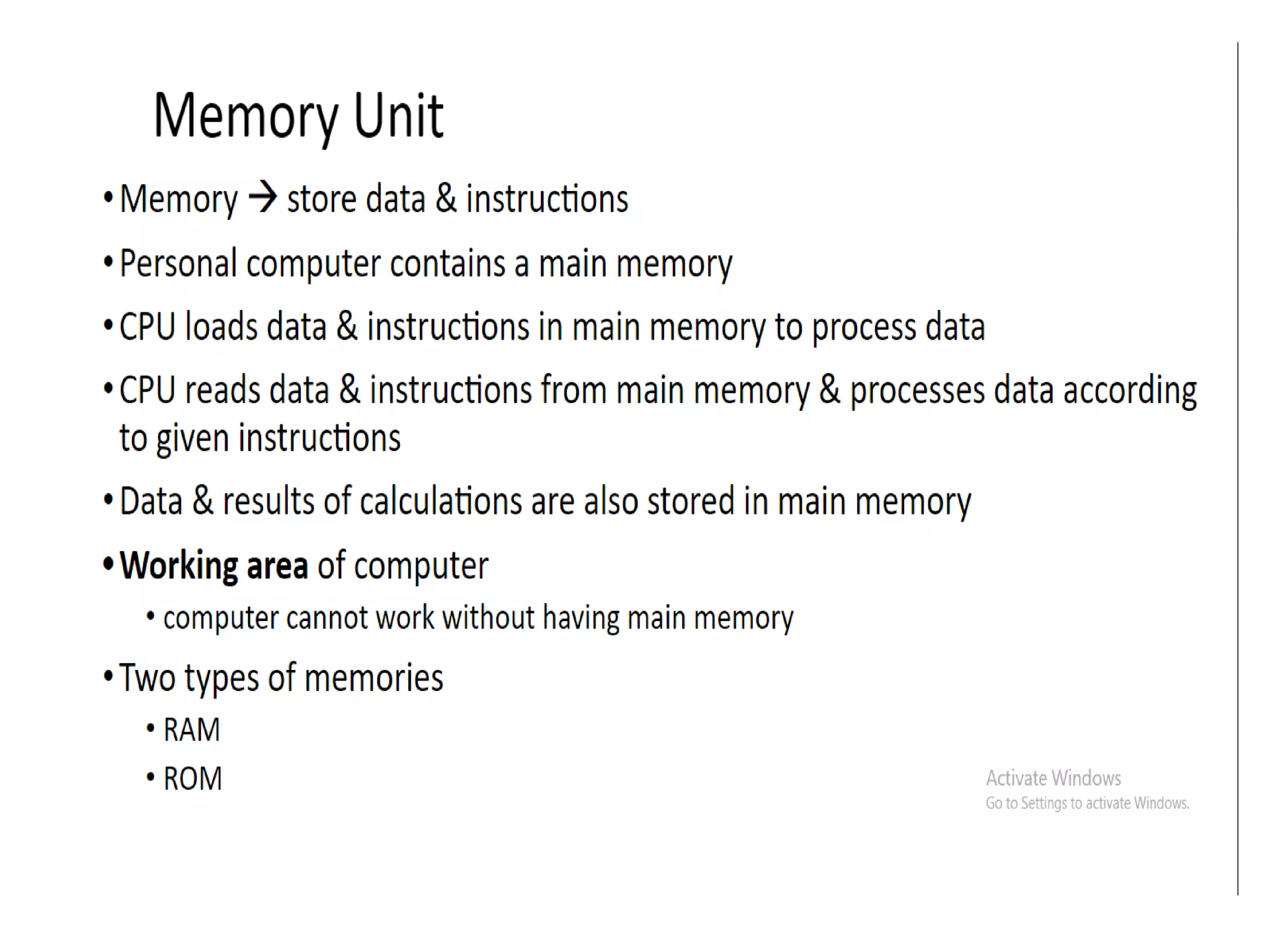 COMPONENTS OF COMPUTER.pptx | Computing | Technology & Computing