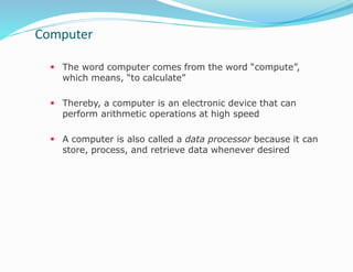 components of computer | PPT