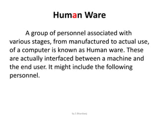 Components of computer and software: Introduction | PPT