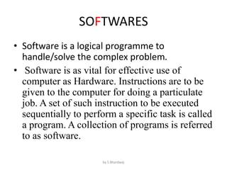 Components of computer and software: Introduction | PPT