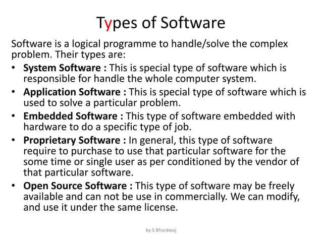 Components of computer and software: Introduction | PPT