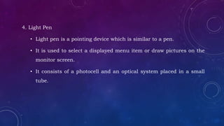 Components of Computer, Memory Unit and Input Devices - Given to ...