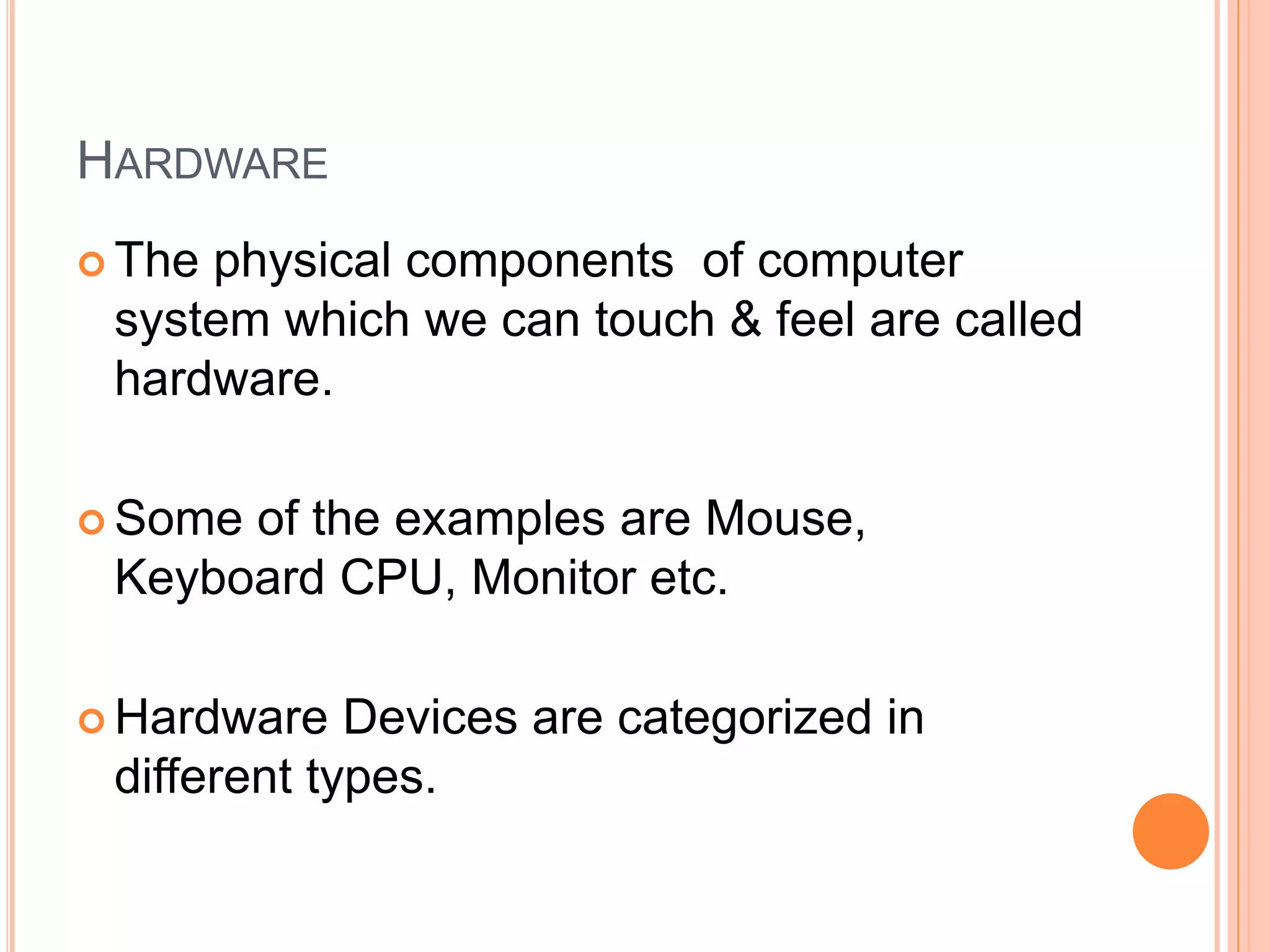Components of computer system | PPTX
