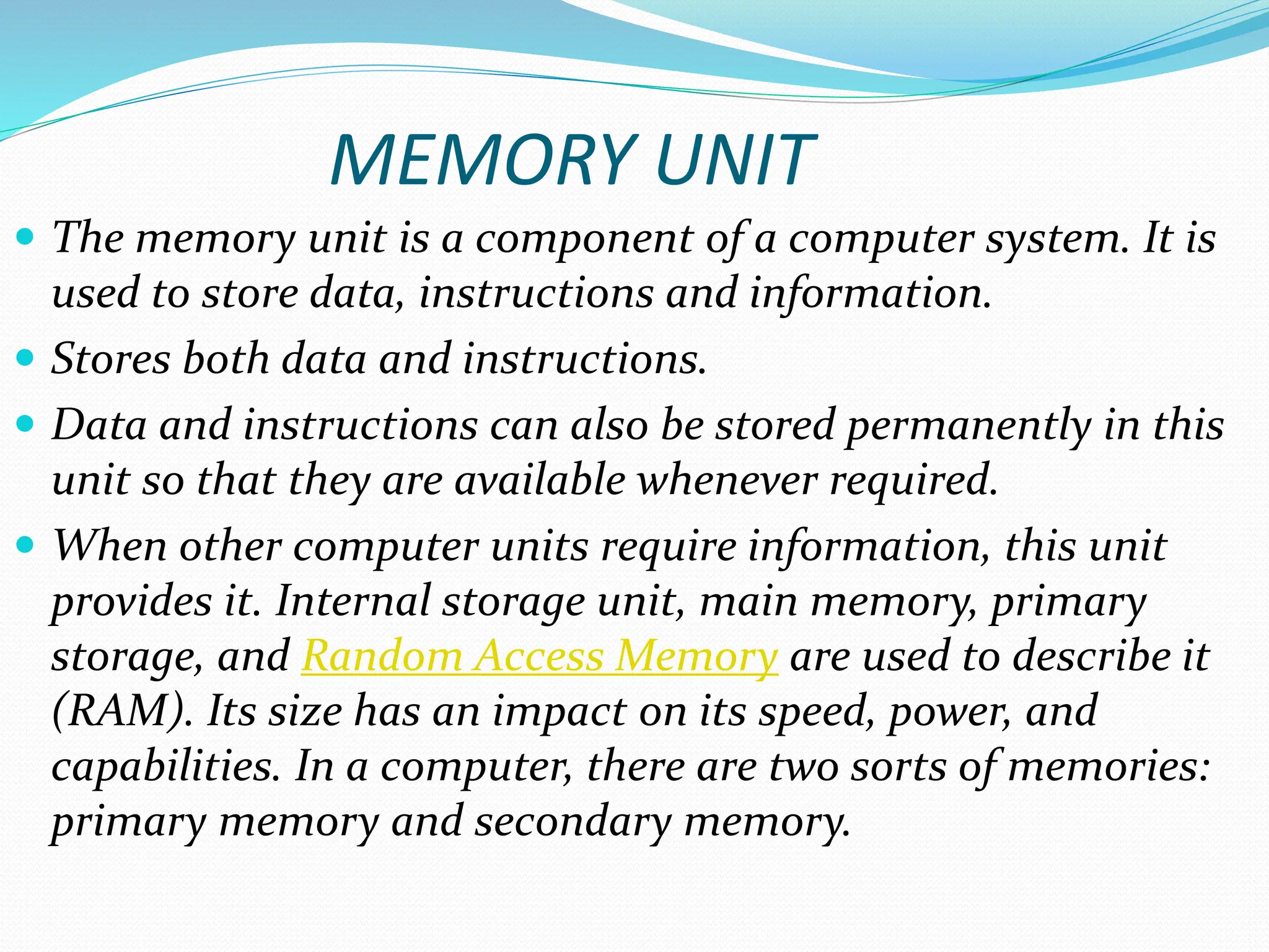 CHAPTER-8 COMPONENTS OF COMPUTER SYSTEM CLASS 9 CBSE | PPTX