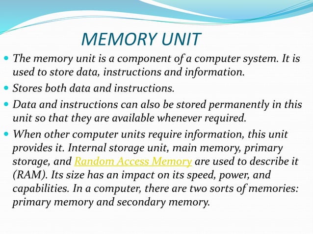 CHAPTER-8 COMPONENTS OF COMPUTER SYSTEM CLASS 9 CBSE | PPTX