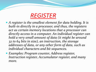 CHAPTER-8 COMPONENTS OF COMPUTER SYSTEM CLASS 9 CBSE | PPTX