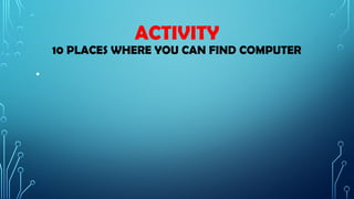 Components of computer system PPT.pptx about different components of ...