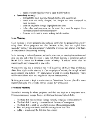 Components of computer systems | PDF