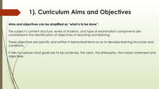 MEANING & COMPONENTS OF CURRICULUM .pptx