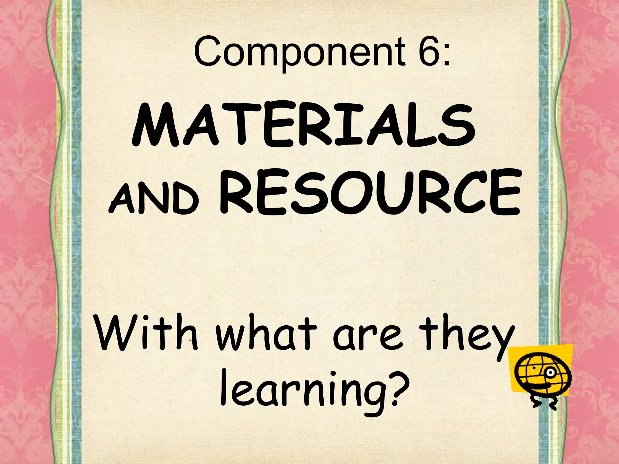 Components of Curriculum- the spider web | PPTX