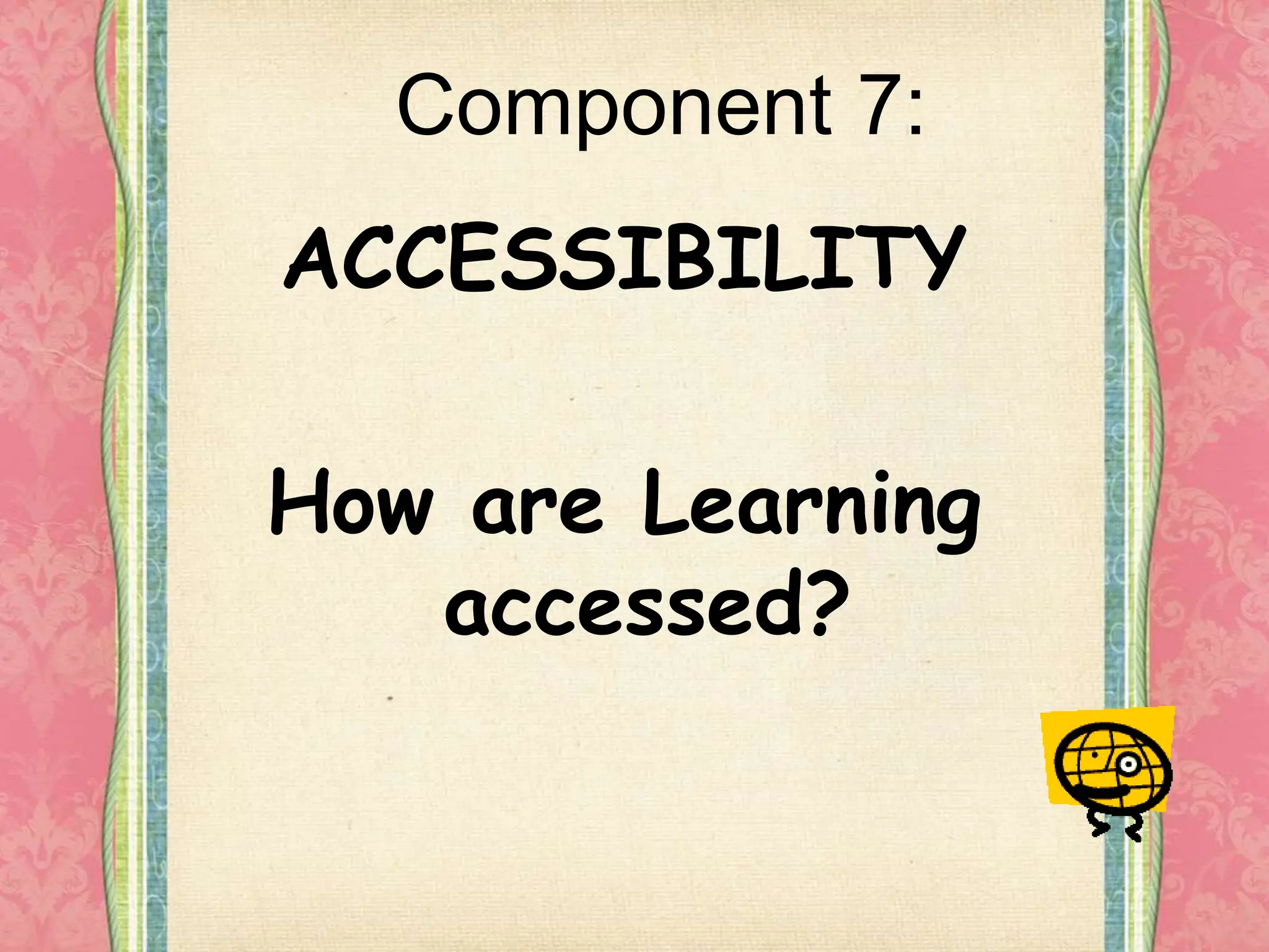 Components of Curriculum- the spider web | PPTX