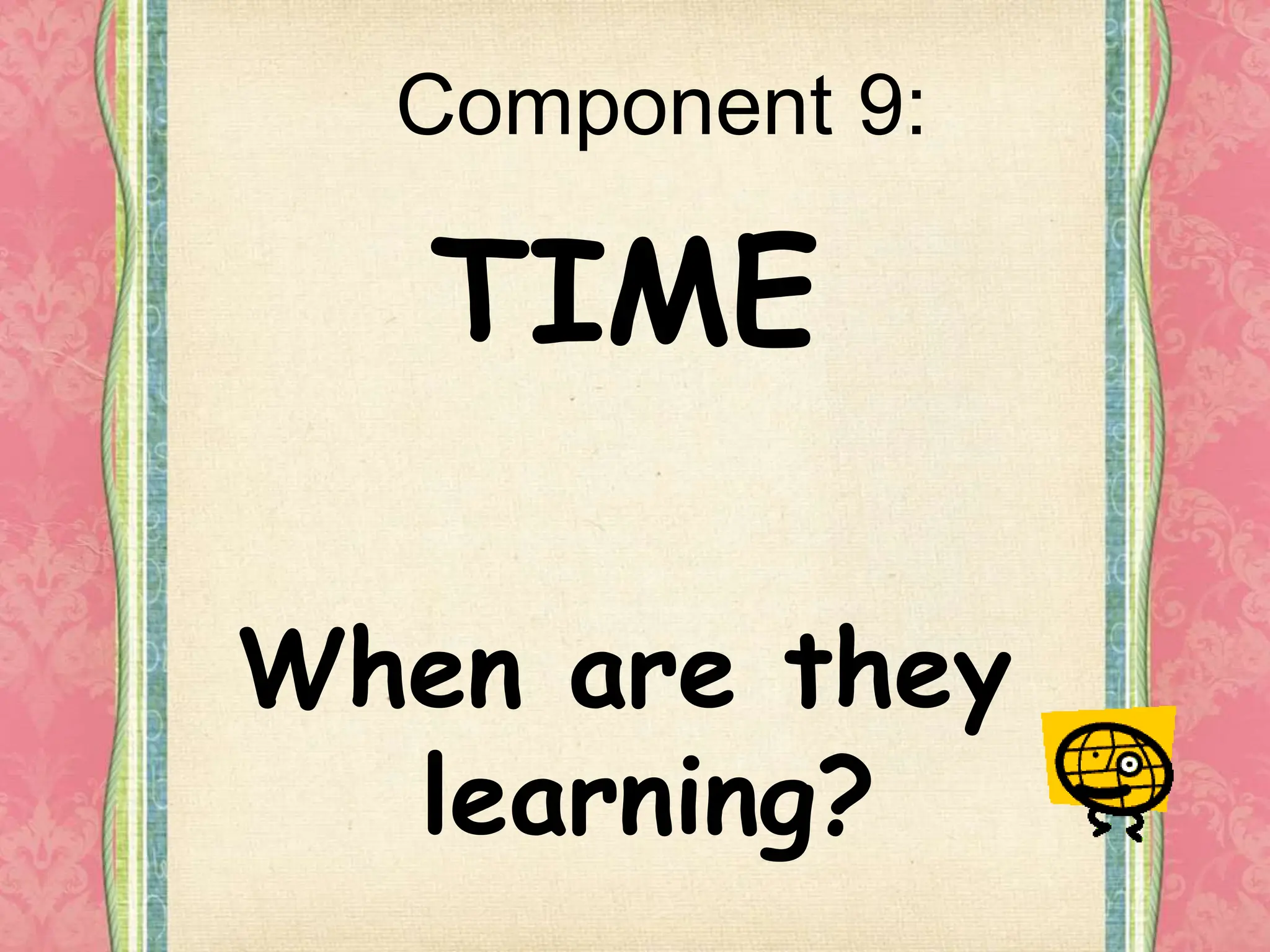 Components of Curriculum- the spider web | PPTX