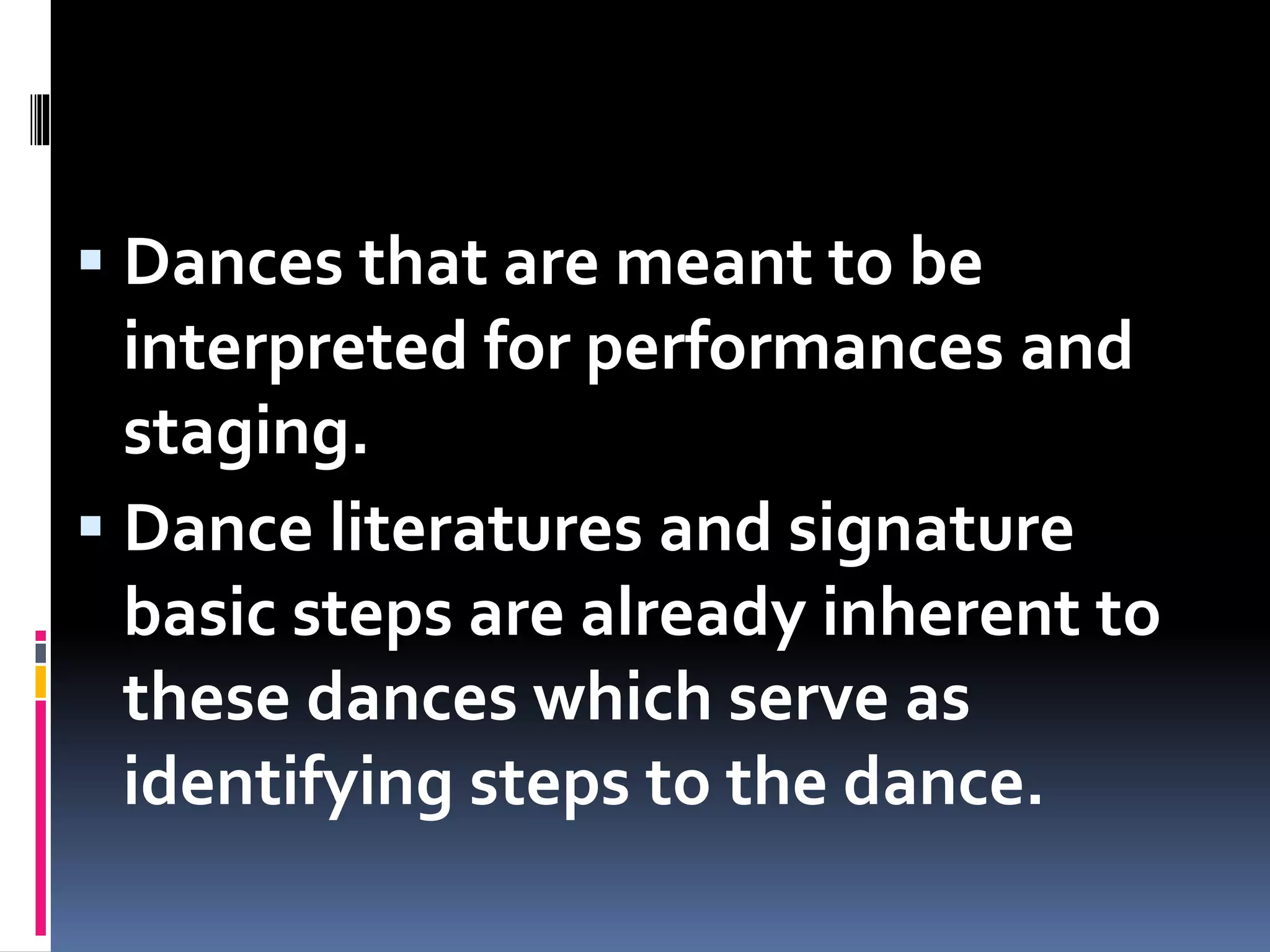 Components of dance | PPTX