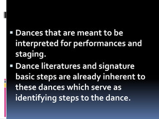 Components of dance | PPTX