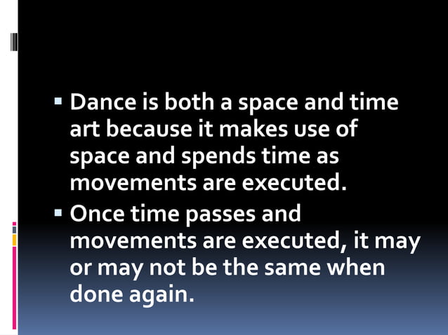 Components of dance | PPTX