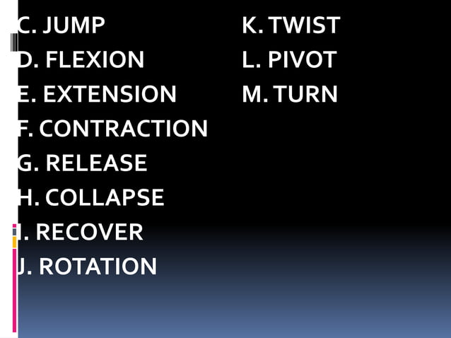 Components of dance | PPTX