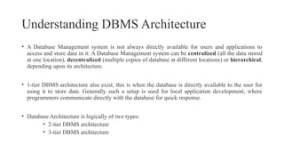 Components of Database Management Systems | PPT