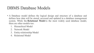 Components of Database Management Systems | PPT