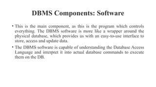 Components of Database Management Systems | PPTX