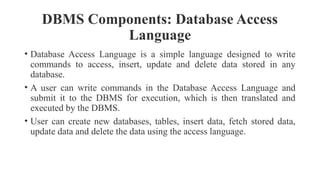 Components of Database Management Systems | PPT