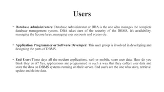 Components of Database Management Systems | PPT
