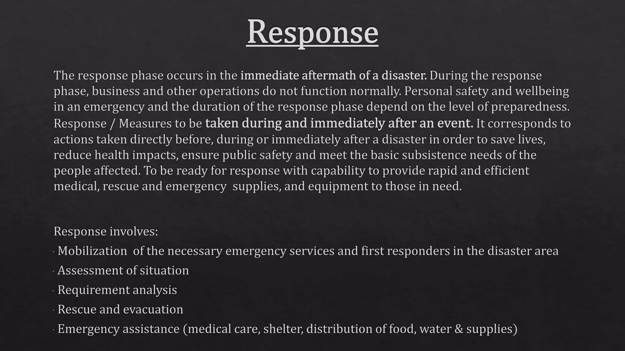 Components of Disaster Management | PPTX
