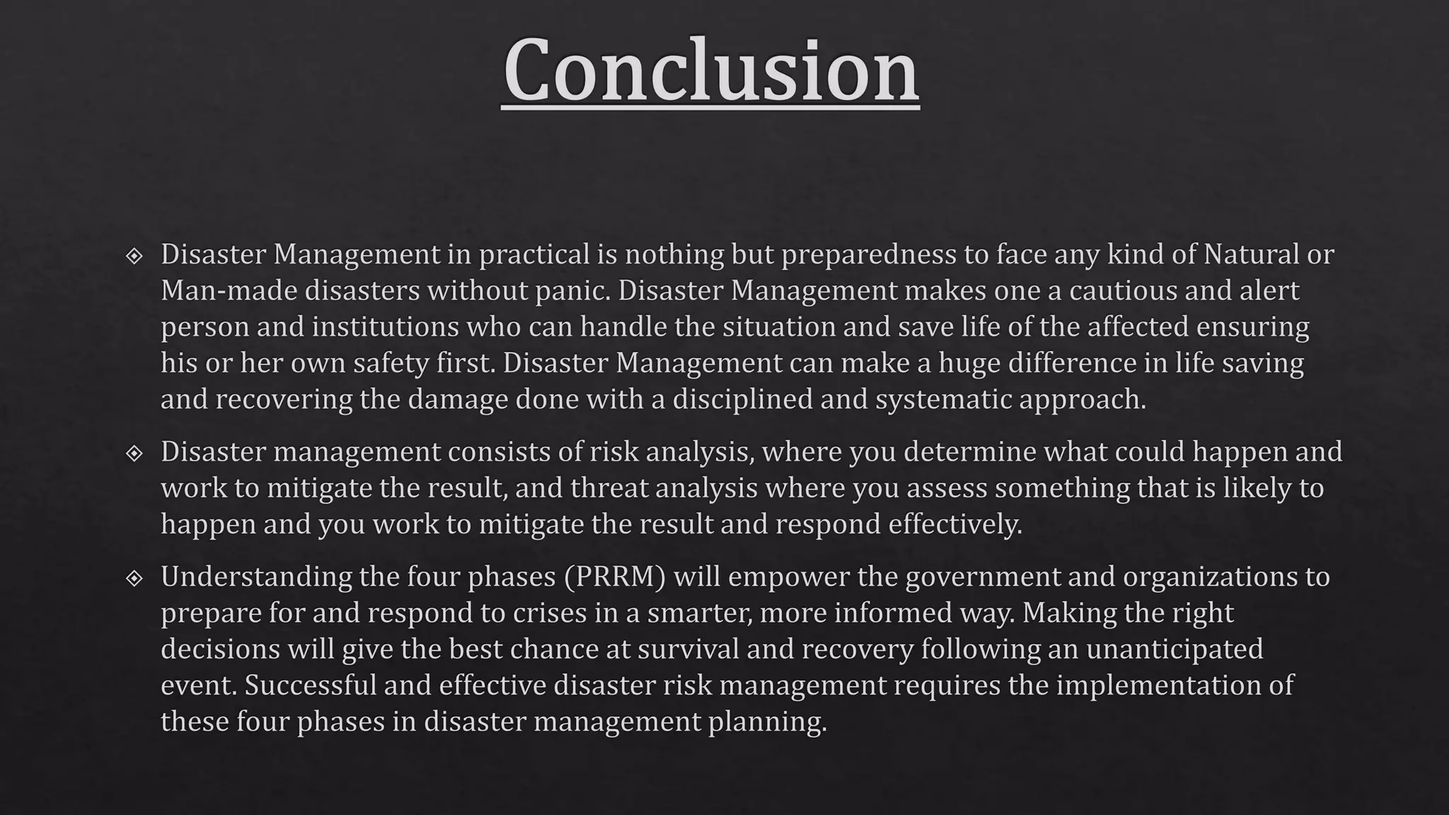 Components of Disaster Management | PPTX