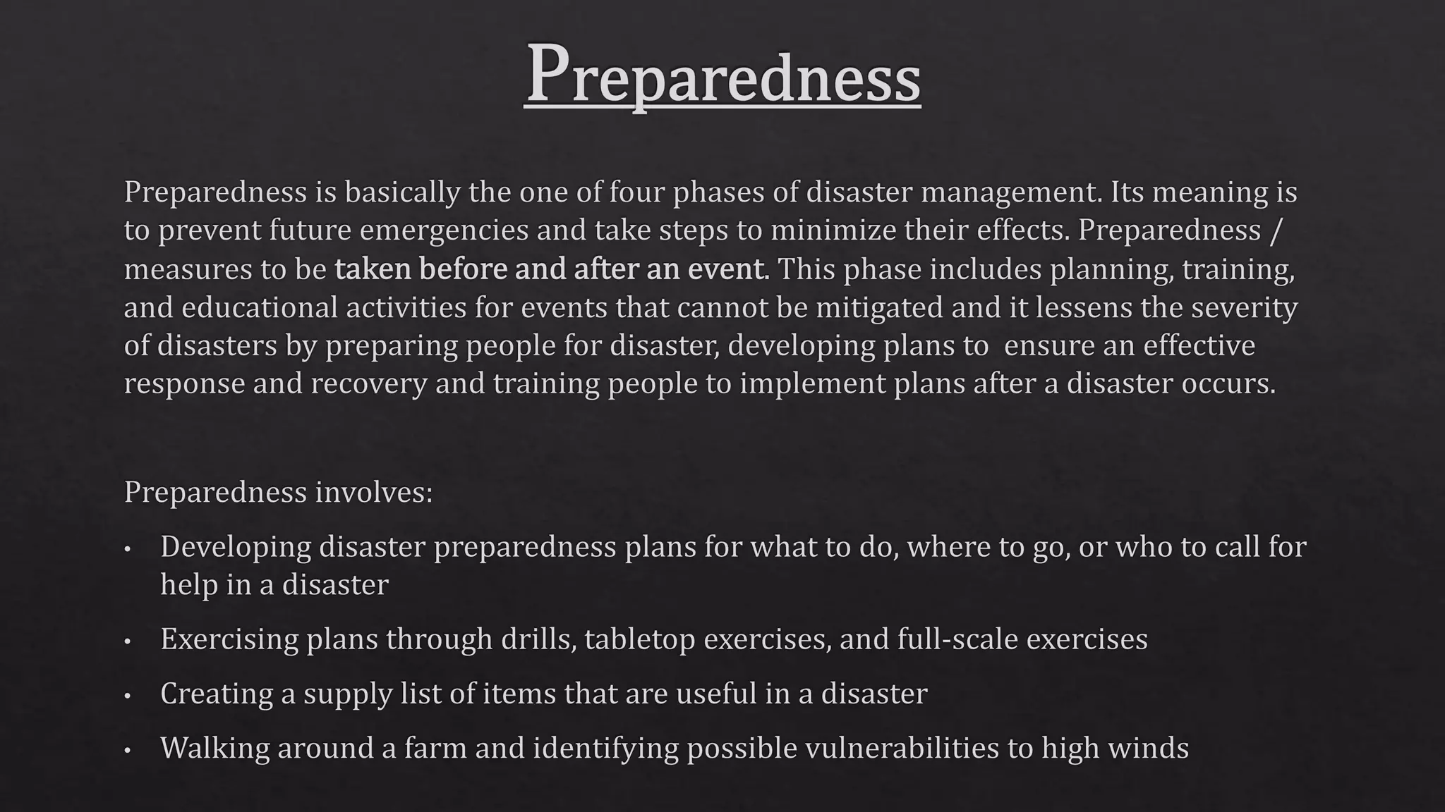 Components of Disaster Management | PPTX