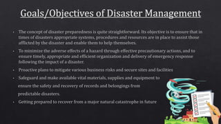 Components of Disaster Management | PPTX