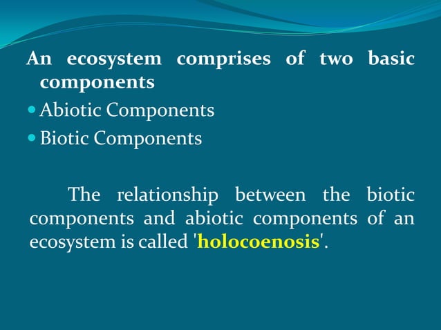 Components of ecosystem | PPTX | Geology | Science