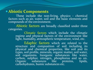 Components of ecosystem | PPTX