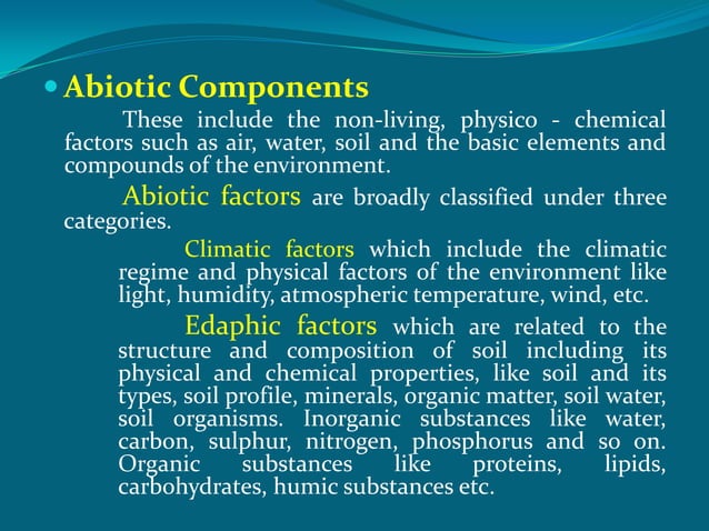 Components of ecosystem | PPTX | Geology | Science