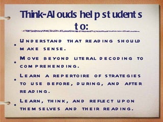 Read Aloud- Think Aloud | PPT