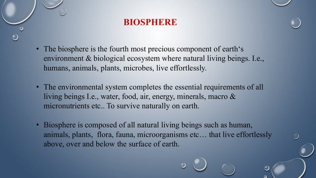Components of Environment- lithosphere, hydrosphere, atmosphere ...