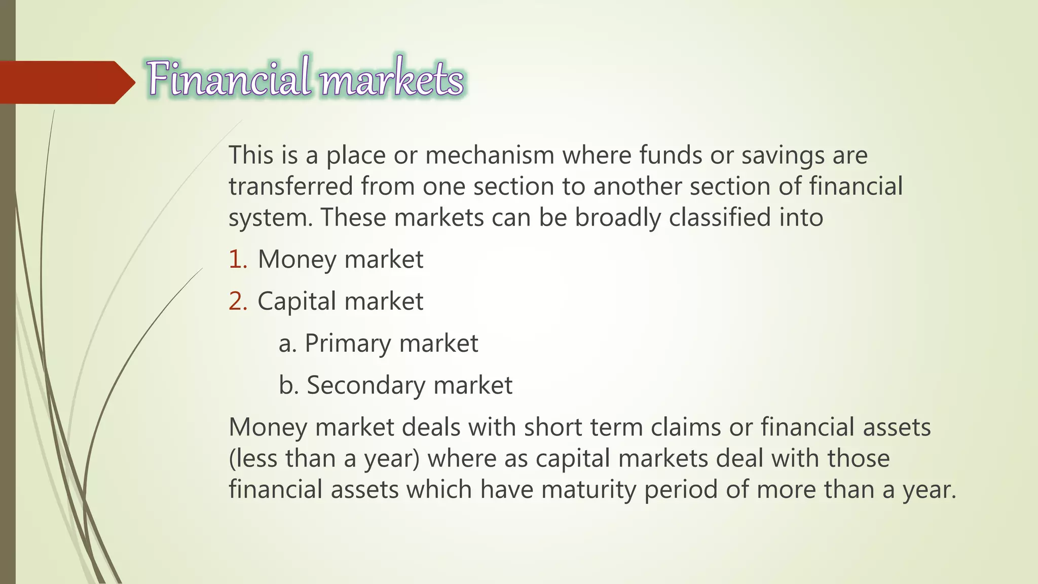 Components of financial system | PPTX