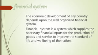 Components of financial system | PPT