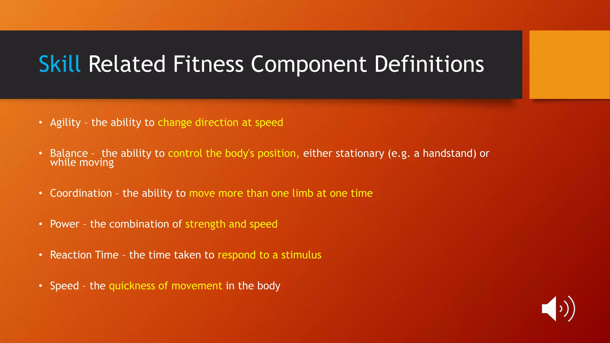 GCSE PE Revision: Components of fitness | PPTX