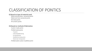 Components of Fixed Partial Denture | PDF