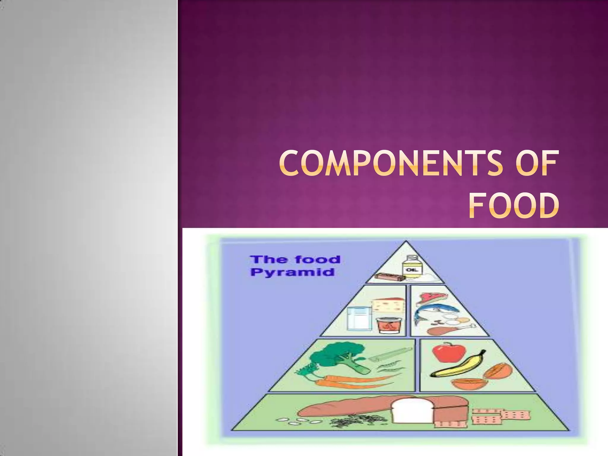 Components of food | PPTX