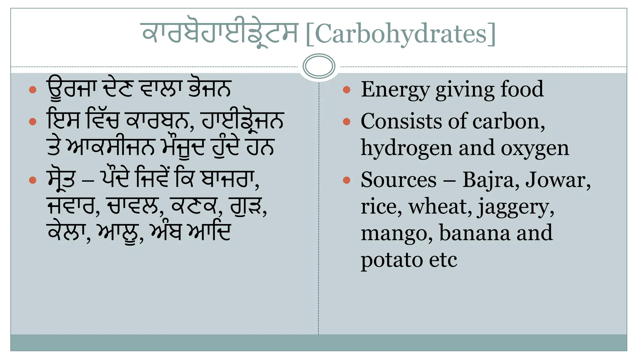 COMPONENTS OF FOOD (Carbs. Protein fat minerals vitamins)pptx | PPT