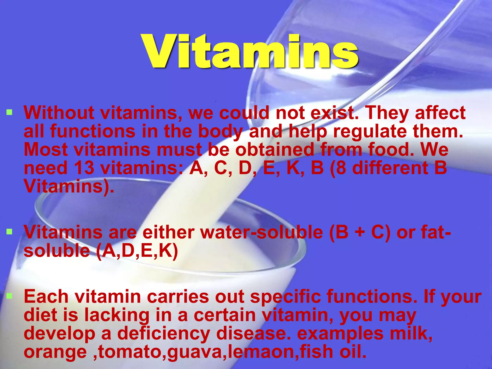 Components of food class iv | PPSX