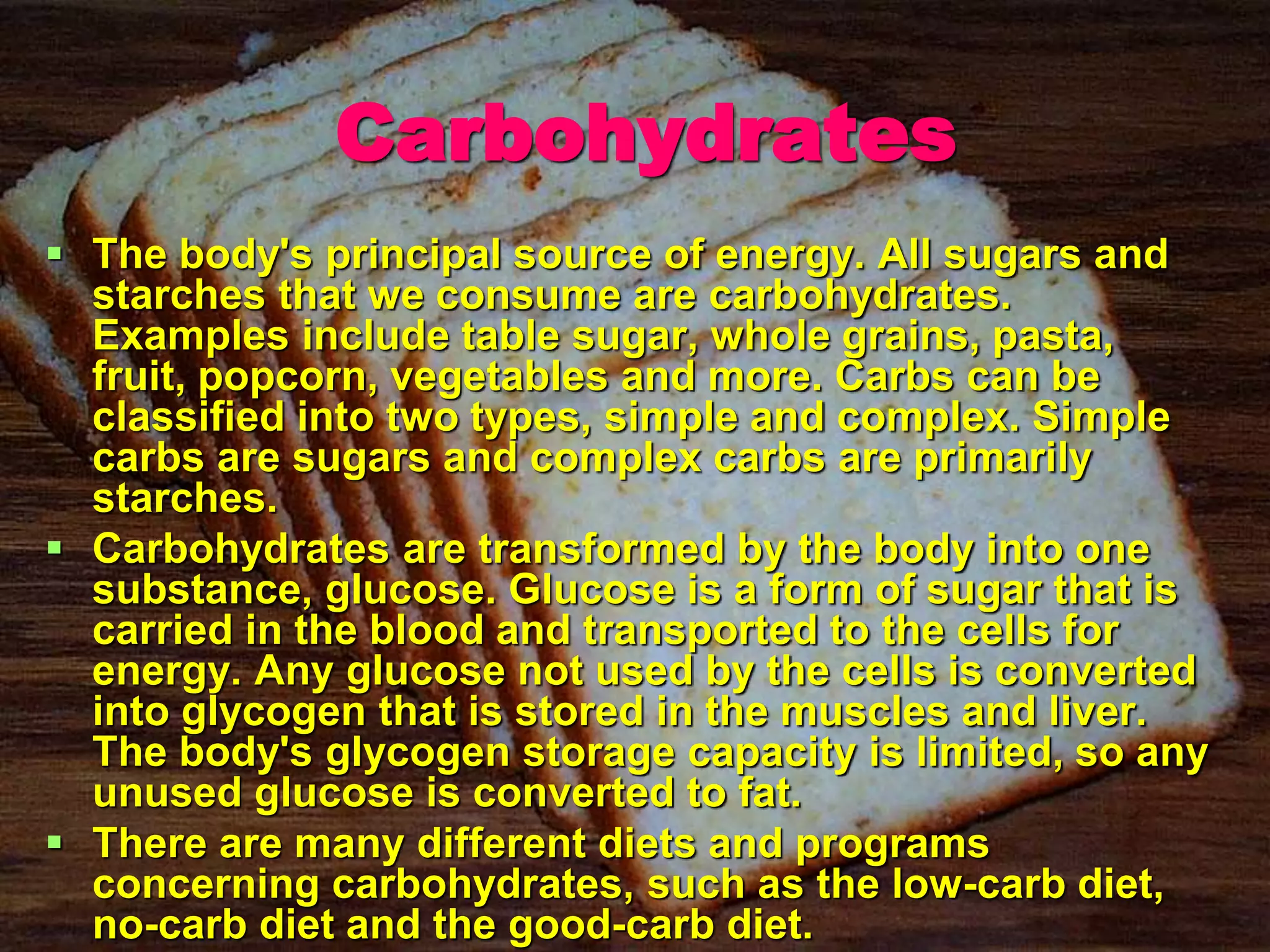 Components of food class iv | PPSX