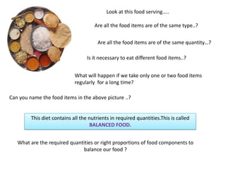Components of food( comp) | PPTX