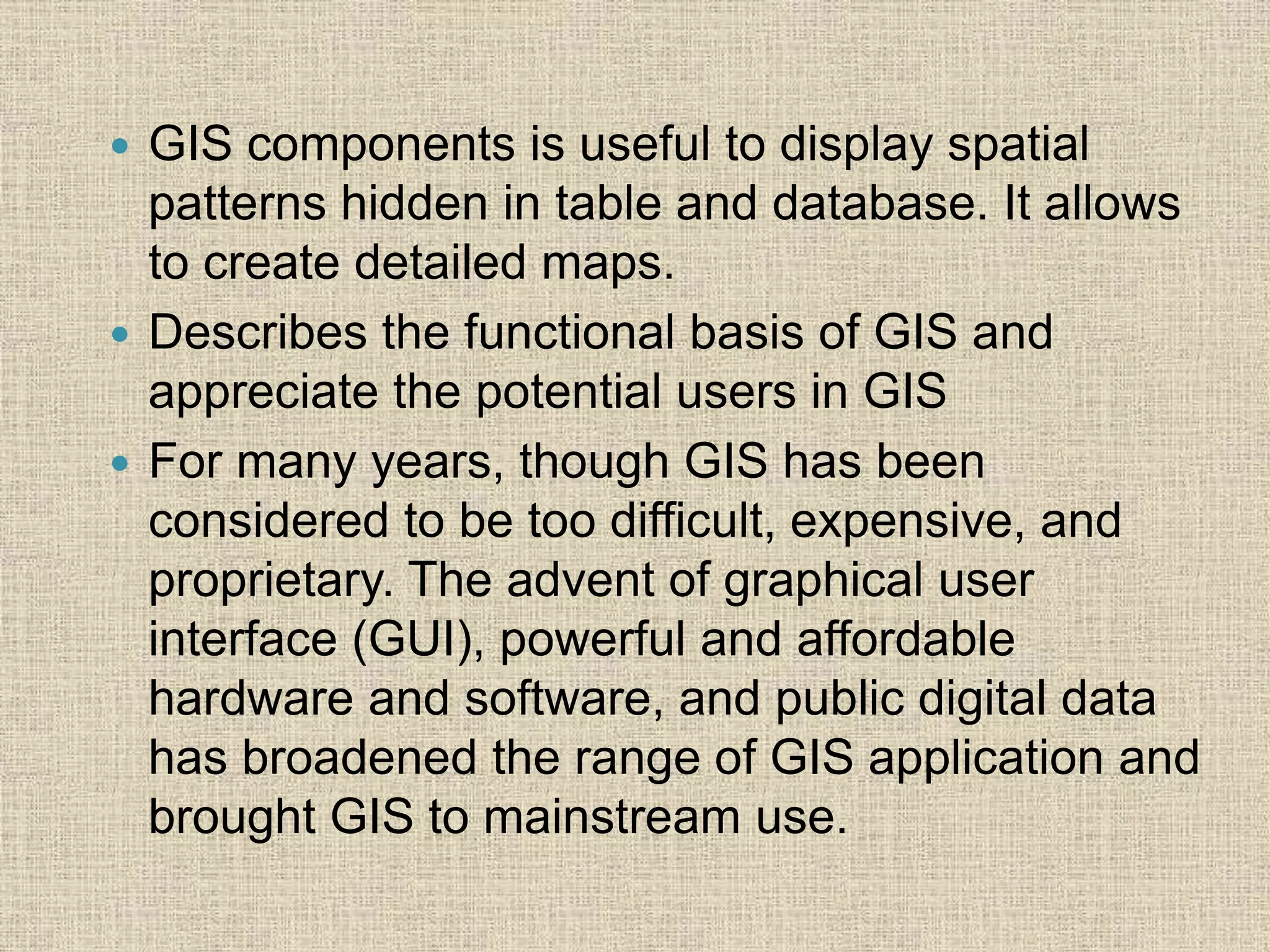 Components of gis | PPTX