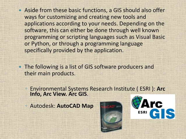 Components of gis | PPTX | Databases | Computer Software and Applications