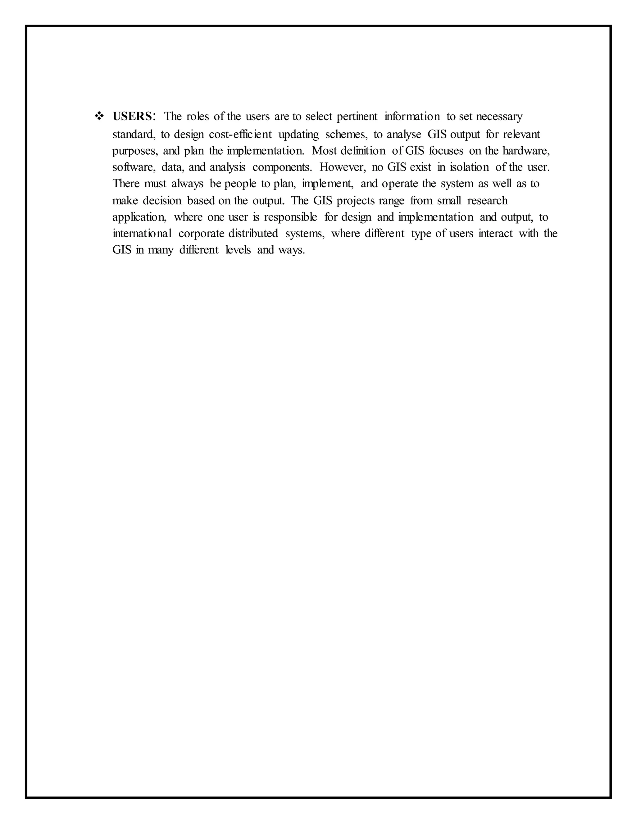Components of GIS | DOCX