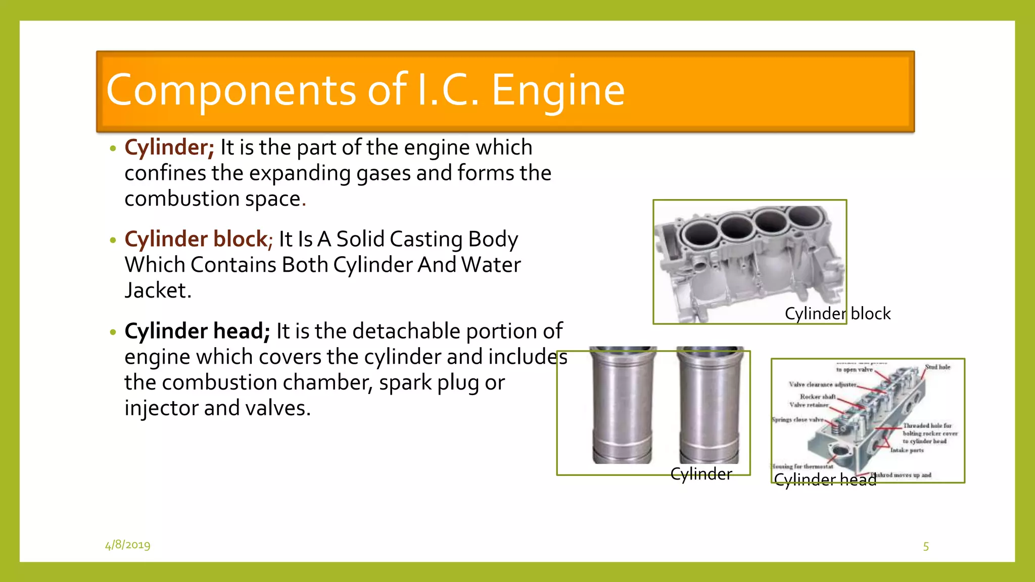 Components of ic engine | PPT