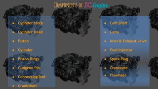 Components of IC engines | PPTX