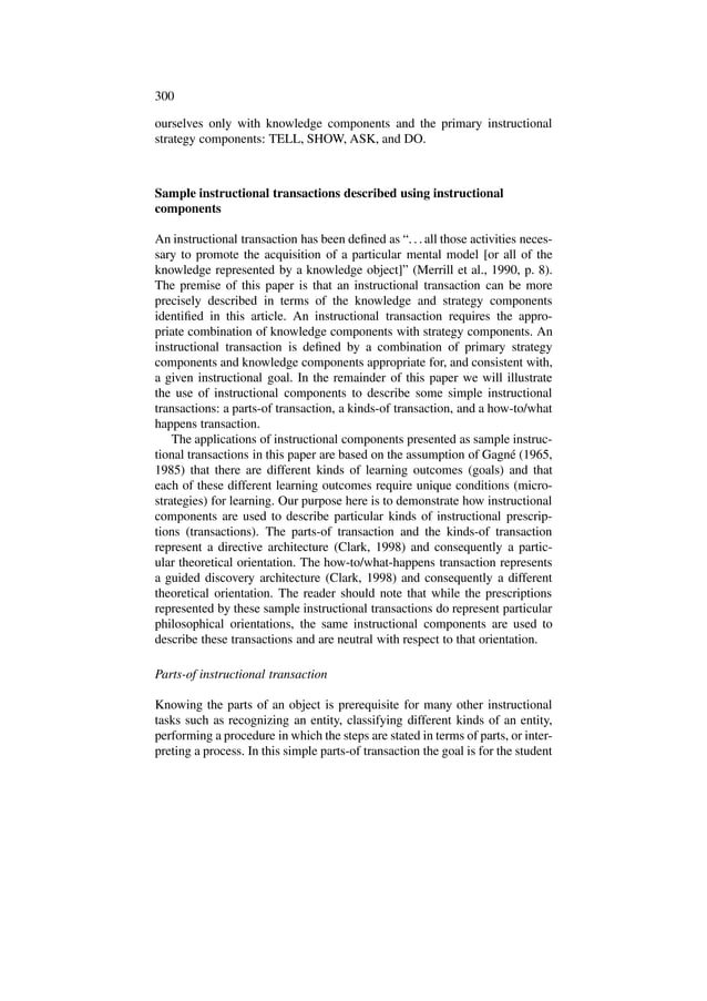 Components of Instruction | PDF | Education